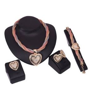 classic luxury | Jewelry | Classic Luxury Gold Plated Crystal Necklace ...